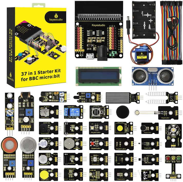 Keyestudio 37 in 1 Sensor Starter Kit for BBC Micro:Bit (No Micro:Bit ...